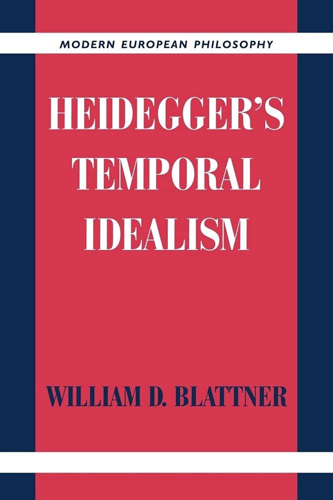 Heidegger’s Temporal Idealism – Simon Gros