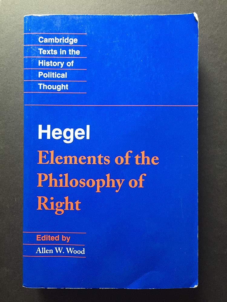Hegel’s Elements of the Philosophy of Right – Simon Gros
